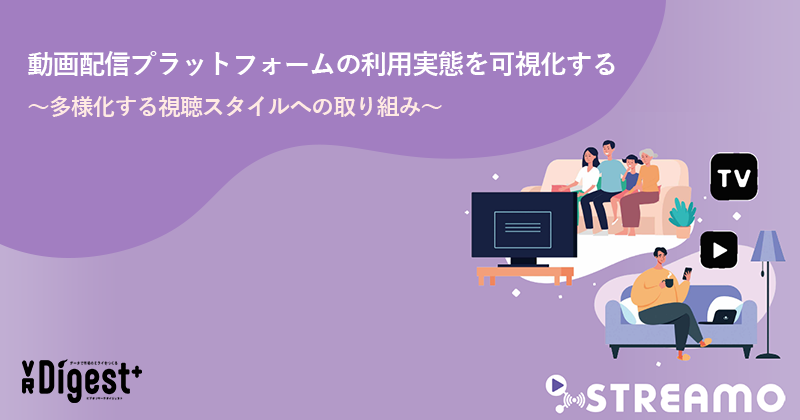 動画配信プラットフォームの利用実態を可視化する～多様化する視聴スタイルへの取り組み～｜VR Digest plus メディアとビジネスのミライを見つめる。 | ビデオリサーチ
